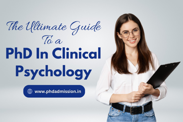 PhD Admission 2023: PhD in Clinical Psychology - Phd Admission